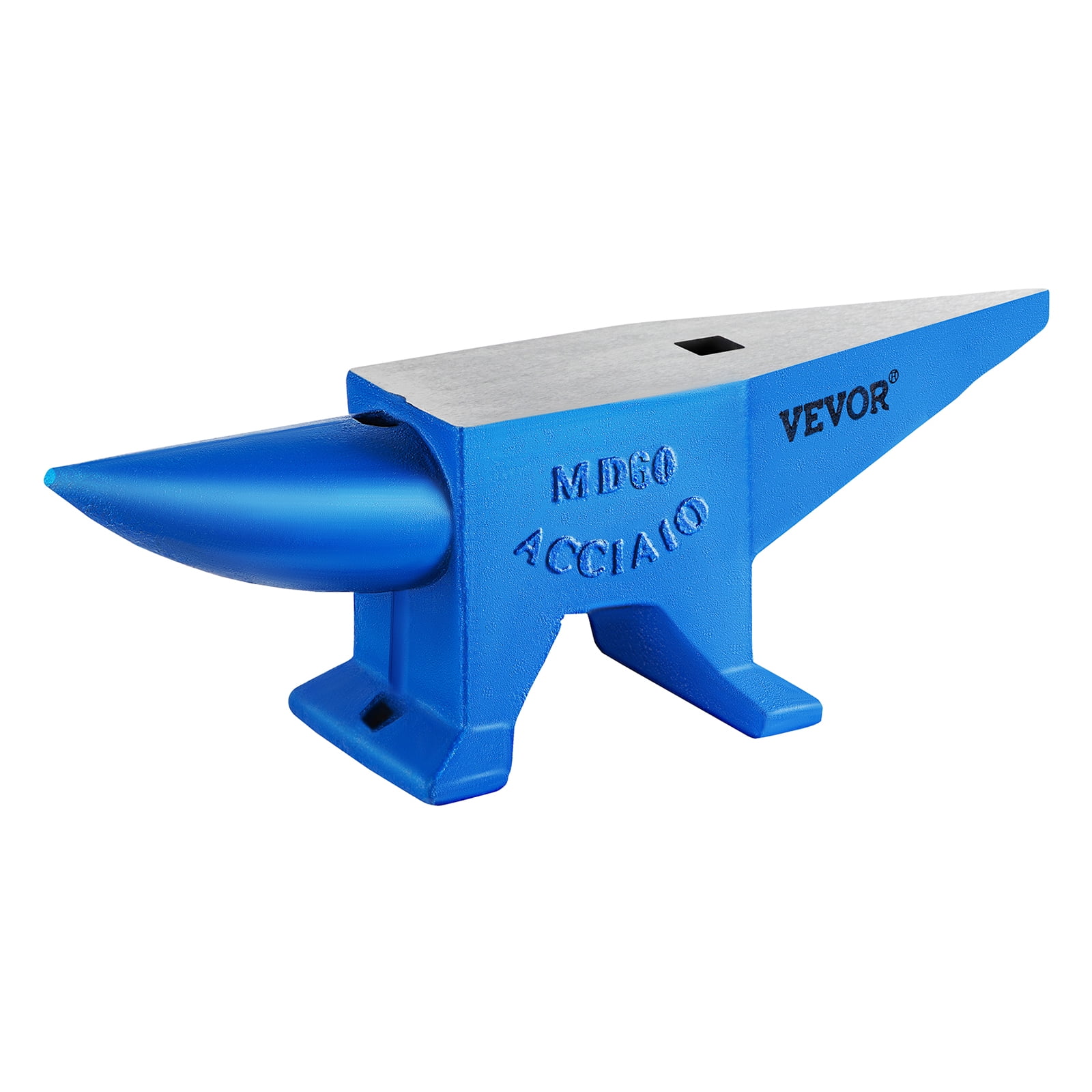 VEVOR 123lbs Single Horn Cast Steel Blacksmith Anvil, Forge Tools for ...