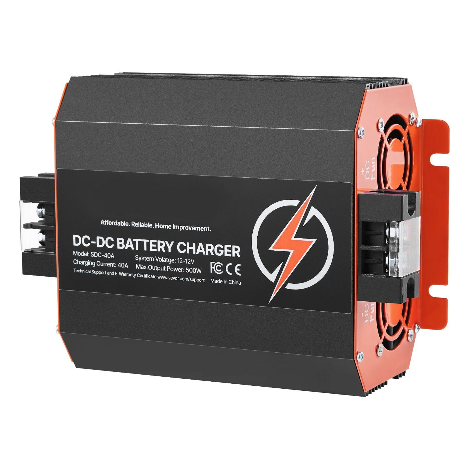 VEVOR 12V 40A DC to DC Battery Charger, 500W, On-Board Battery Charger ...