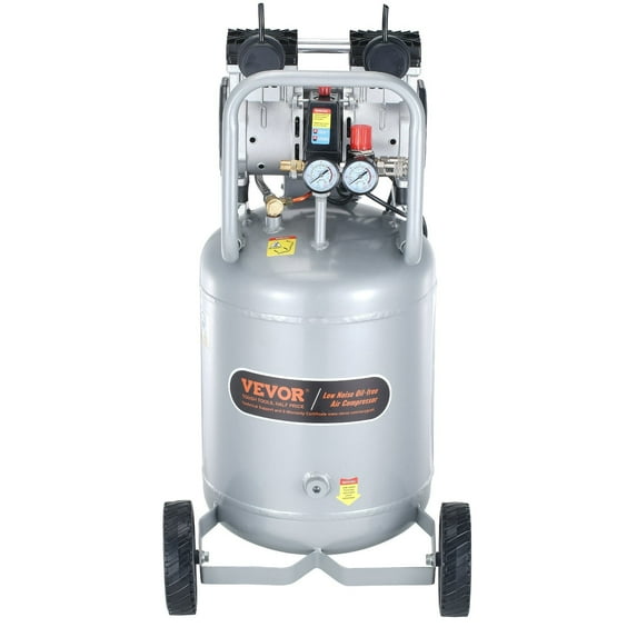 VEVOR 13 Gallon Air Compressor, 2HP 4.6 SCFM@90PSI Oil Free Air ...