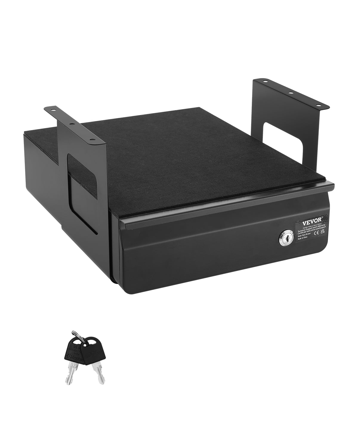 VEVOR 13" Wide Under Desk Drawer Slide Out, Under Desk Mount Pull Out ...