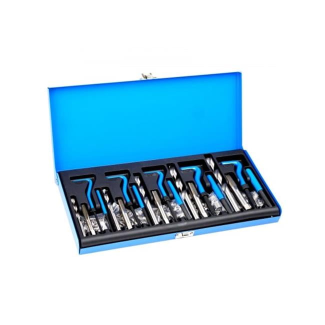 VEVOR 131 PCS Helicoil Thread Repair Kit SAE Tool 1/4 5/16 3/8 7/16 1/2 in UNC - Walmart.com