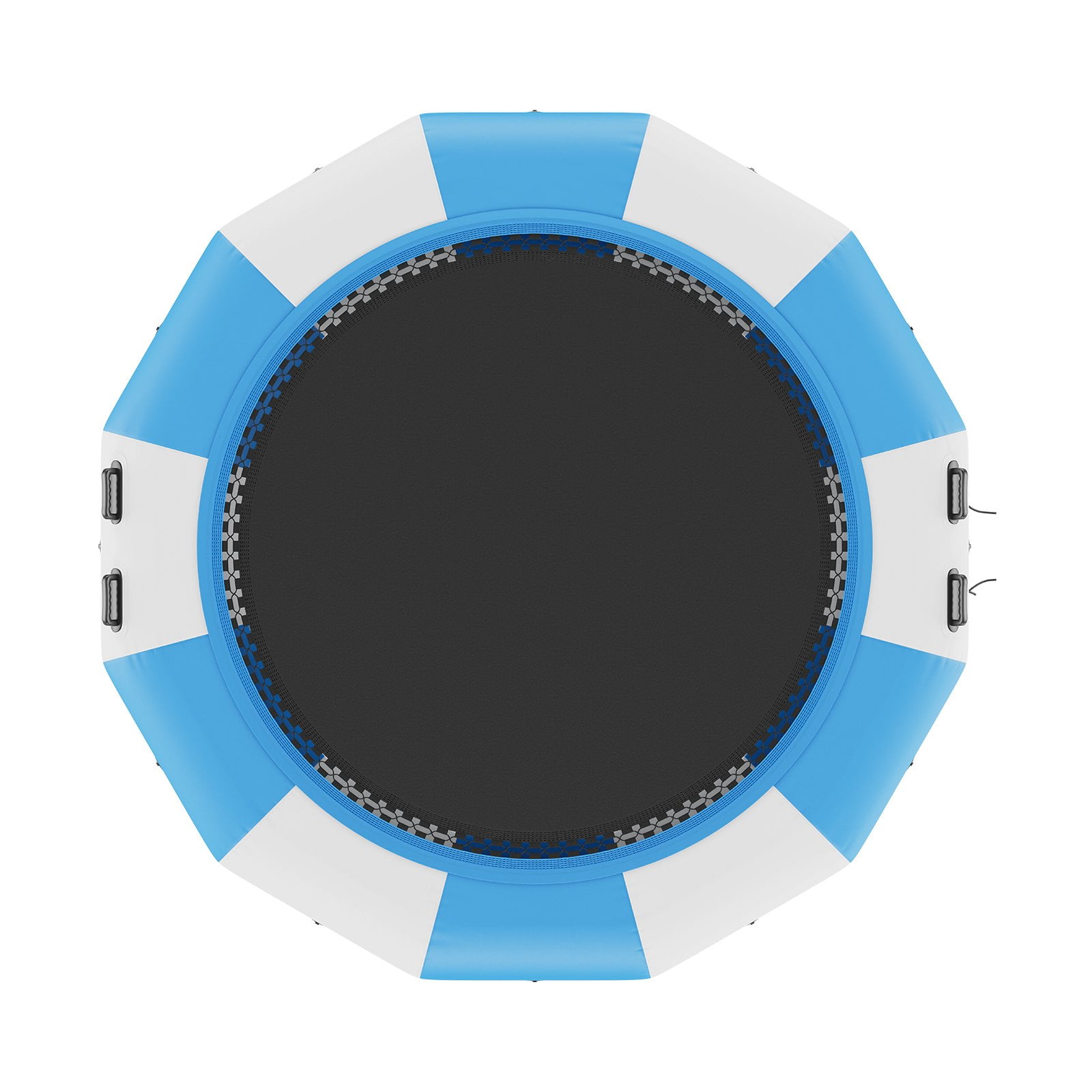 VEVOR 13ft Inflatable Water Trampoline, Portable Floating Bounce ...