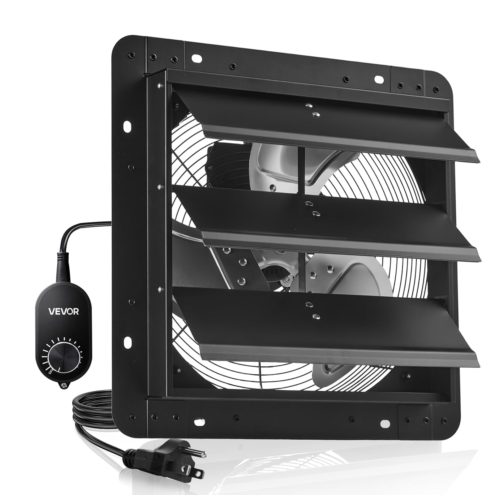 VEVOR 14 inch Shutter Exhaust Fan, Wall Mounted Attic Vent Fan with ...