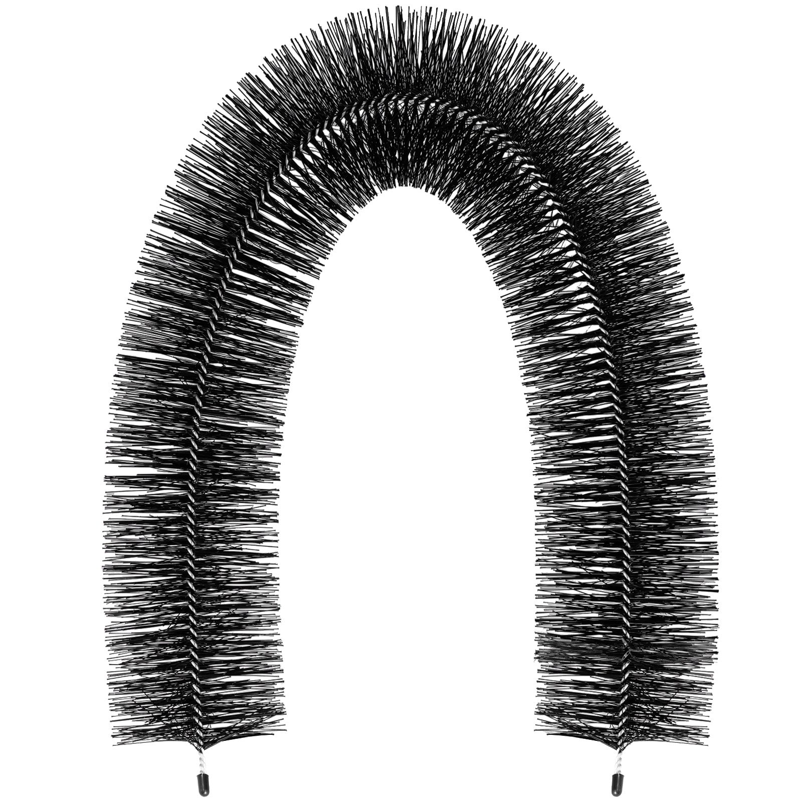 VEVOR 15 FT Gutter Brush Guard, 4.33" Diameter for 5" Gutters ...