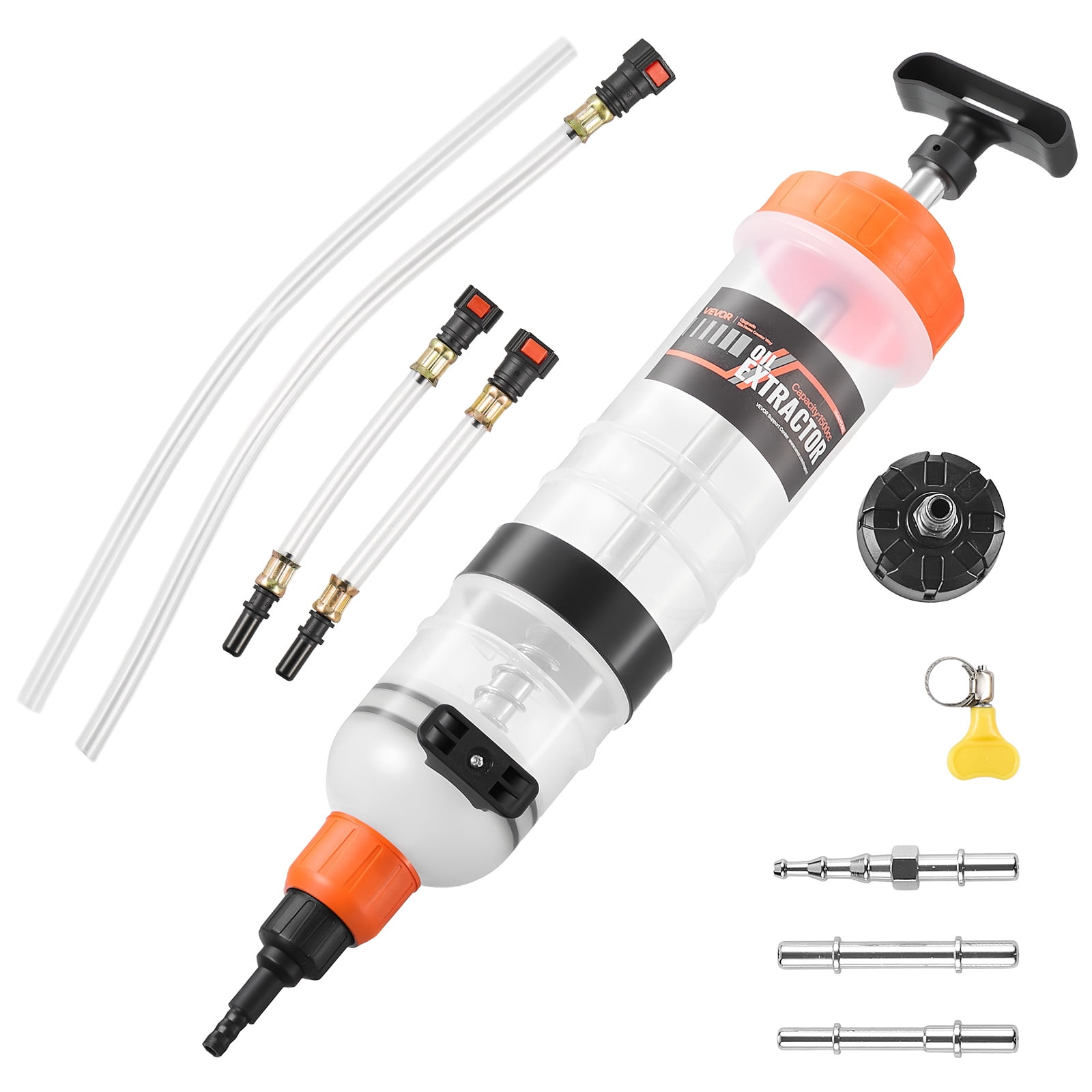 VEVOR 1500CC Fluid Extractor, Manual Automotive Fluid Pump Extractor ...