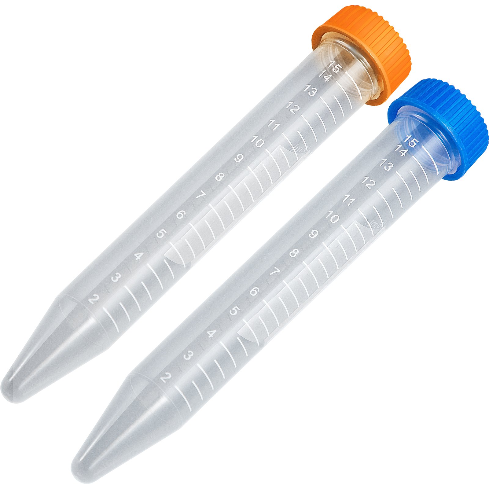 VEVOR 15mL Conical Centrifuge Tubes - 500-Pack, PP, Graduated with Leak ...