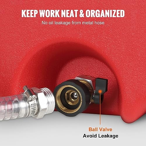 VEVOR 16 Gallon Fuel Caddy, 7.8 L/min, Portable Gas Storage Tank ...