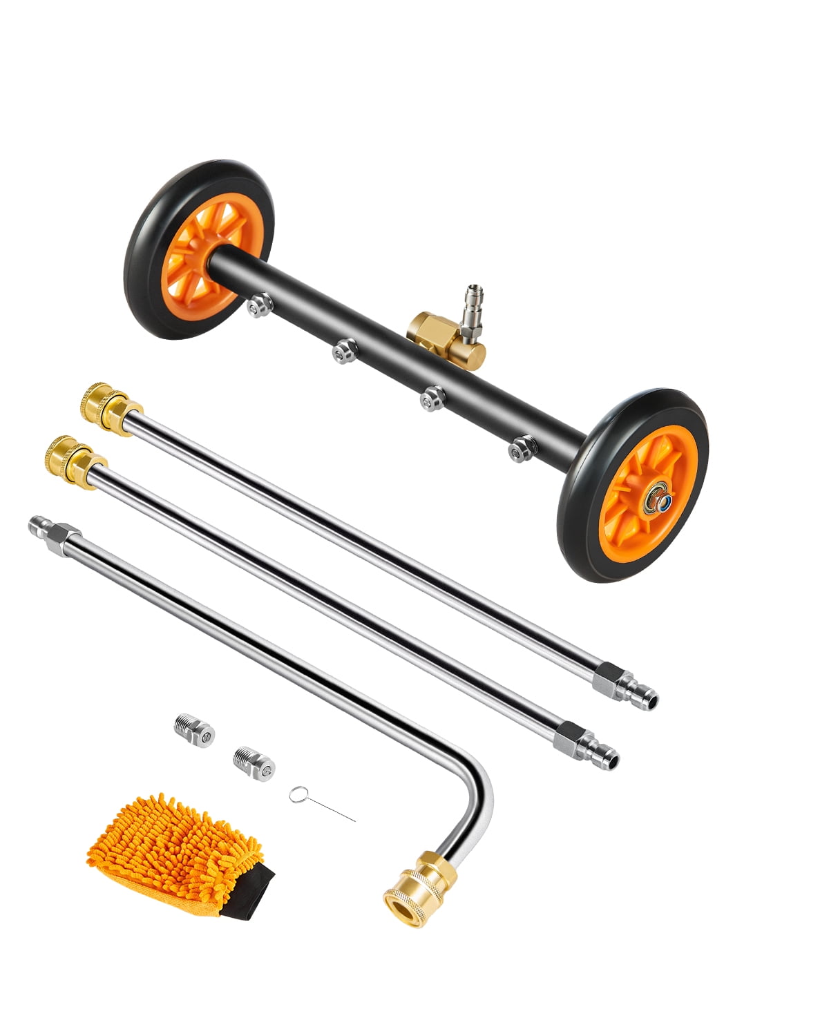 VEVOR 16" Pressure Washer Undercarriage Cleaner, Stainless Steel ...