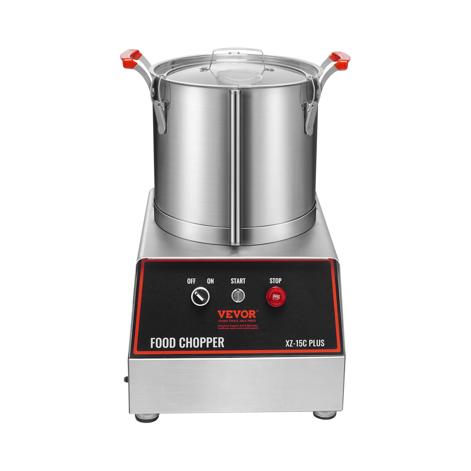 VEVOR 16 Quart Food Processor and Vegetable Chopper, 1400W Stainless ...