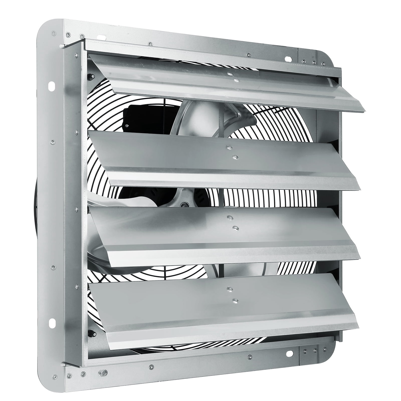 VEVOR 16'' Shutter Exhaust Fan, High-speed 2000 CFM, Aluminum Wall ...