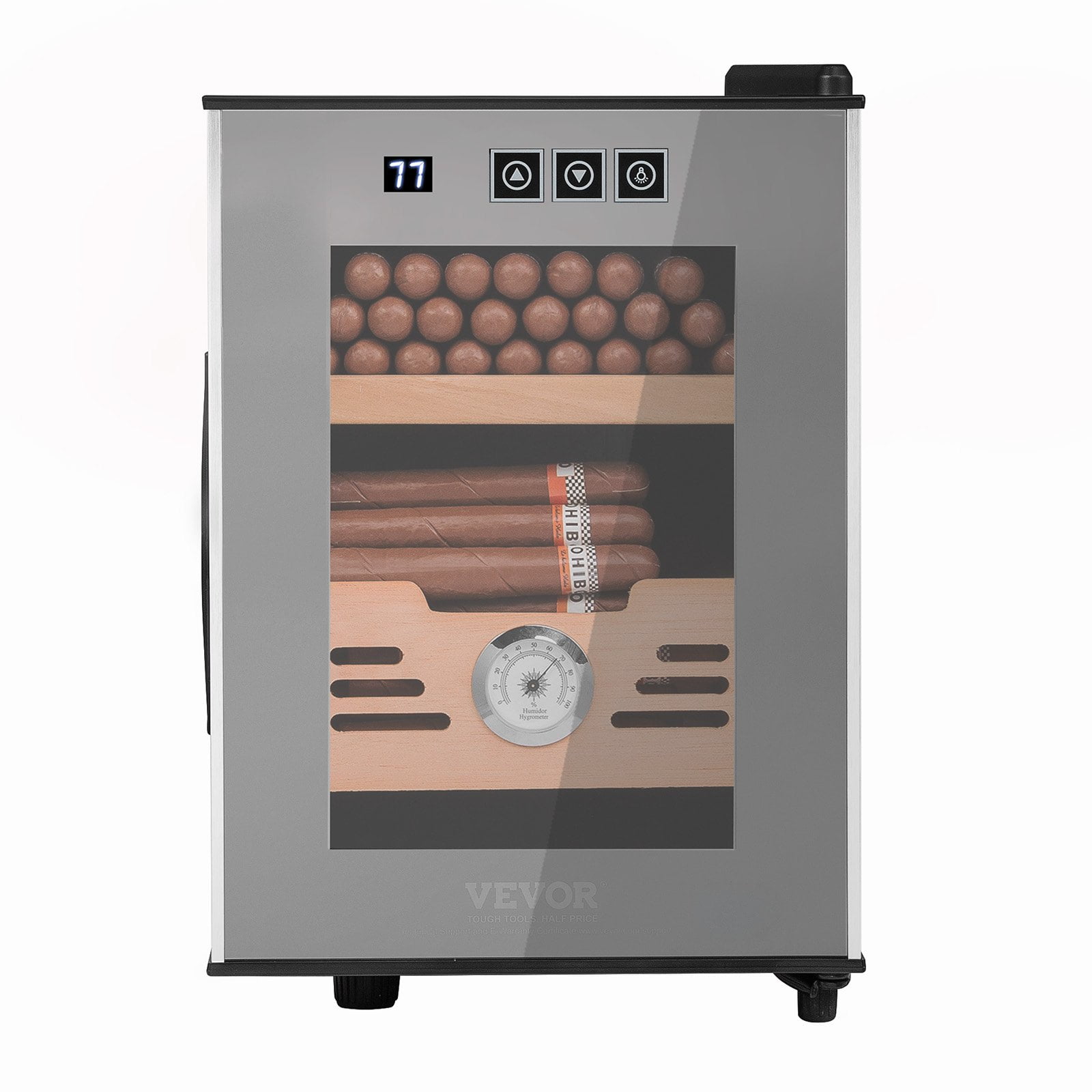 VEVOR 16L Electric Cigar Humidor Cabinet with Heating & Cooling Control ...
