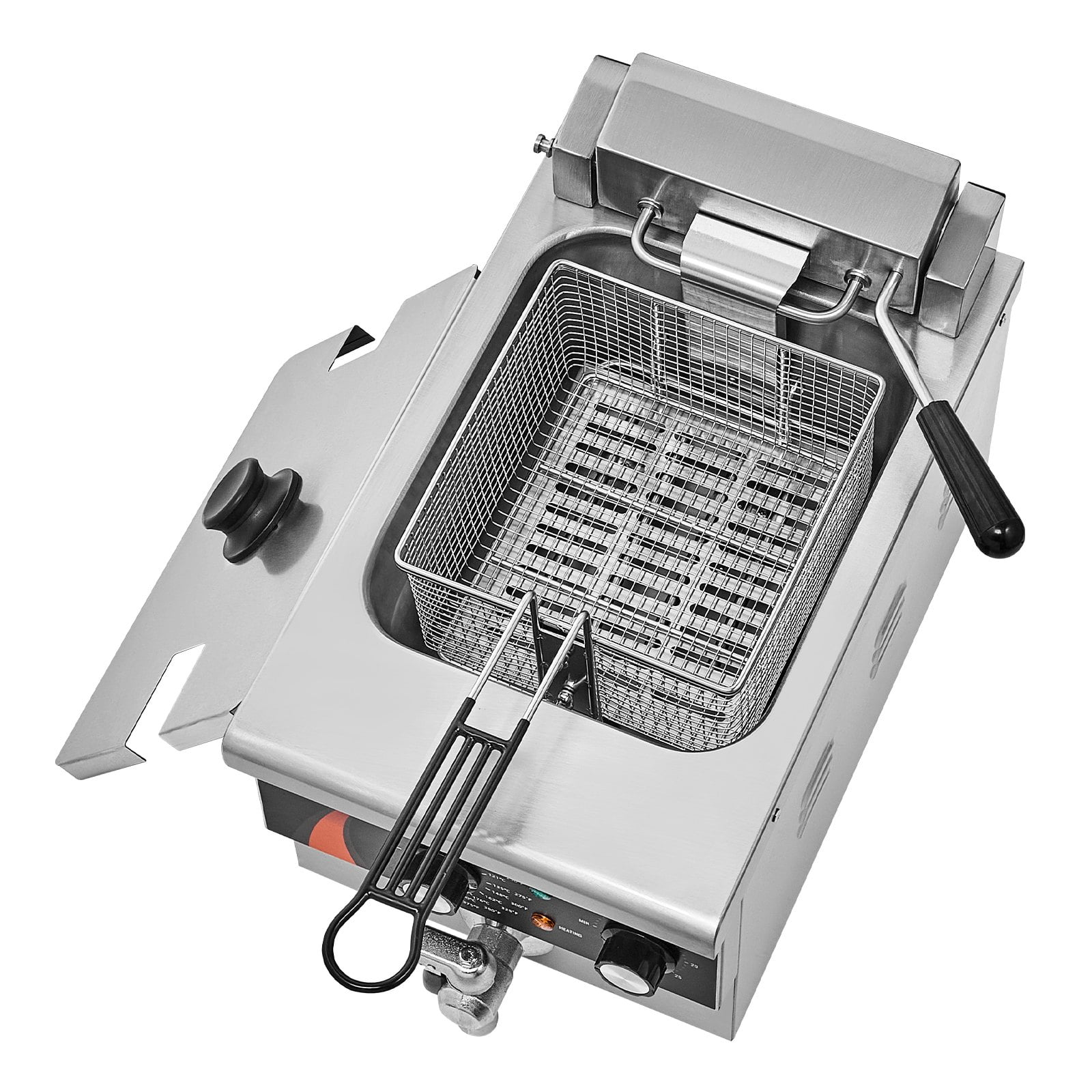 VEVOR 1750W Commercial Electric Deep Fryer – 9Qt/8.5L Countertop Fryer ...