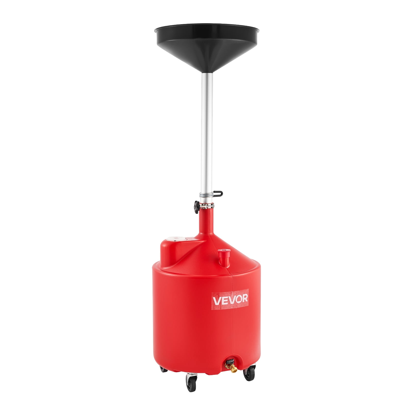 VEVOR 18 Gallon Waste Oil Drain Tank, Industrial Fluid Drain Tank with ...