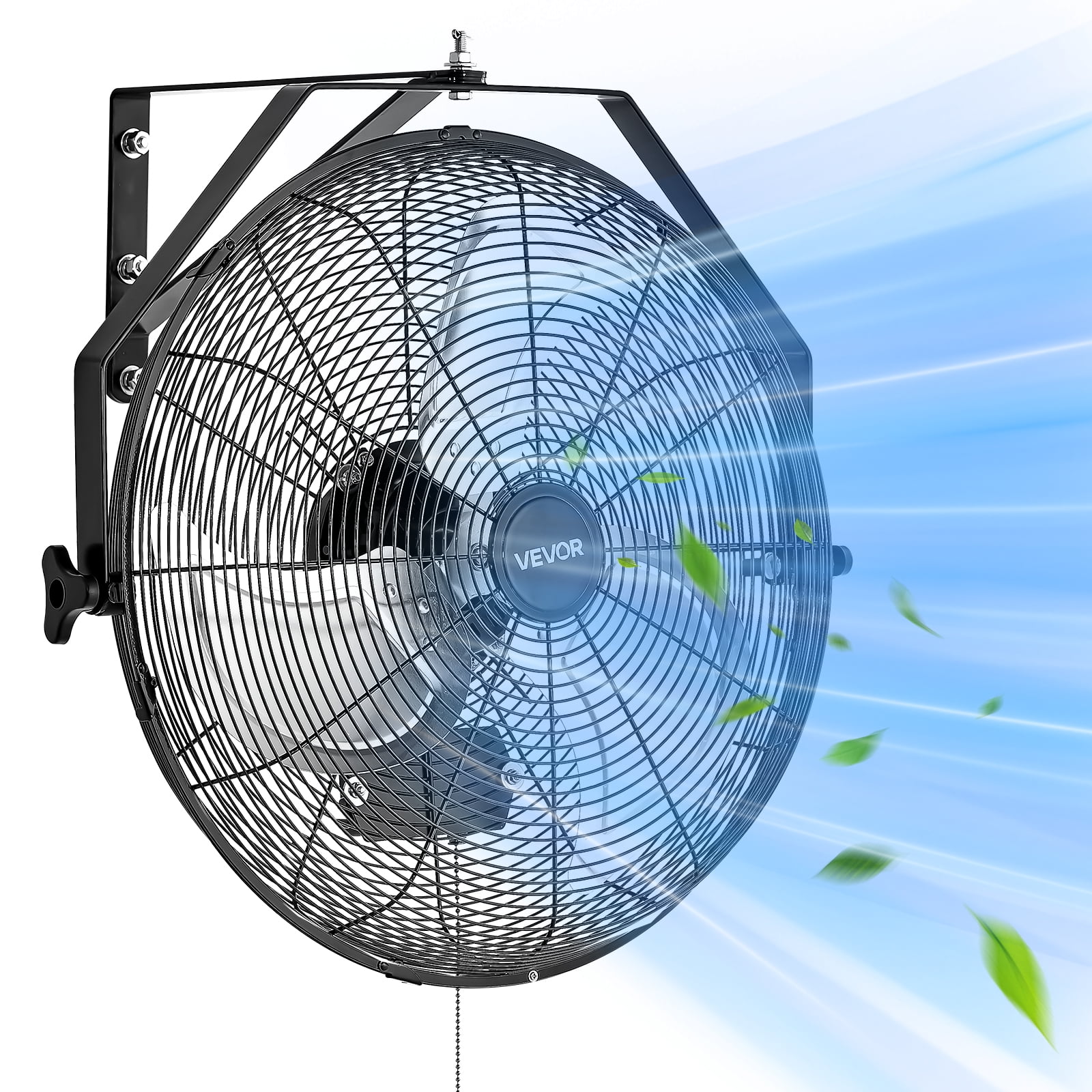 VEVOR 18 Inch Industrial Wall Mount Fan, High Velocity 4000 CFM Indoor ...