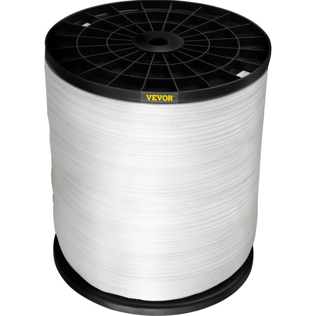 VEVOR 1800 lbs Polyester Pull Tape, 380' x 5/8" Professional Flat Rope ...