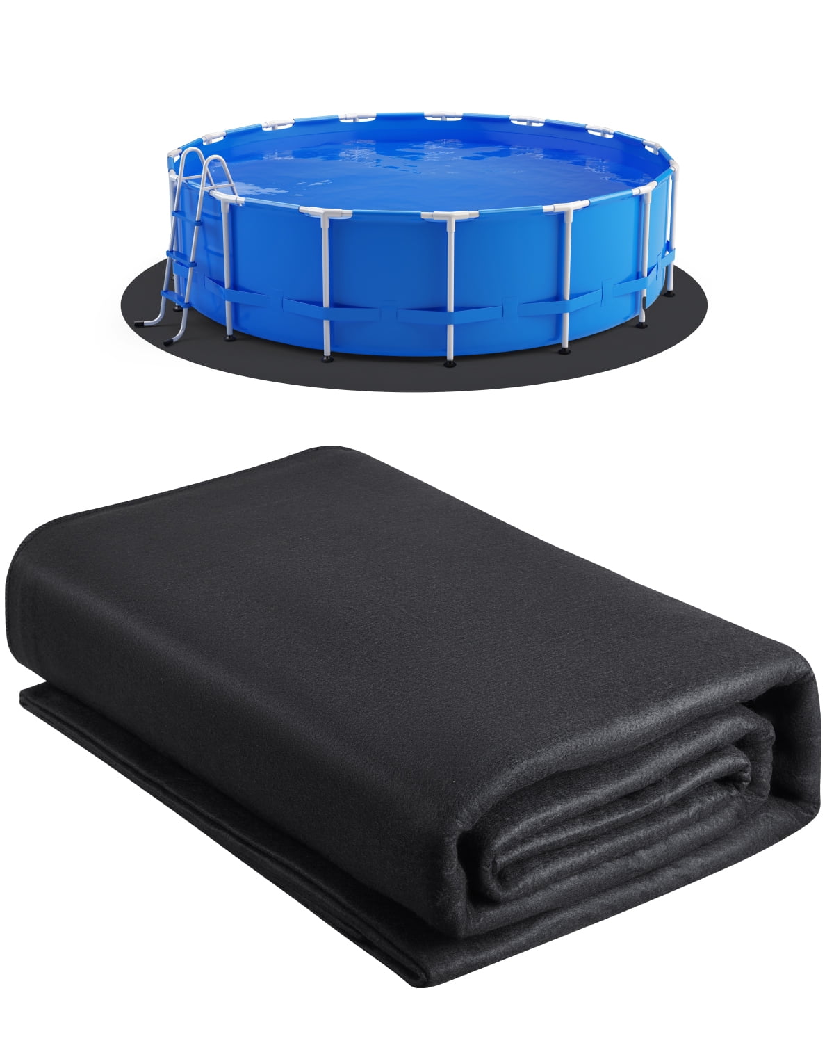 VEVOR 18ft Round Pool Liner Pad, Pool Liner Pad for Above Ground ...