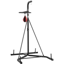 Punching Bag Stand 2 in 1 Heavy Duty Boxing Frame Fitness Steel Gym ...