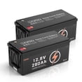 VEVOR 2 Pack 12V 280Ah LiFePO4 Battery, up to 15000 Cycles, Deep Cycle ...