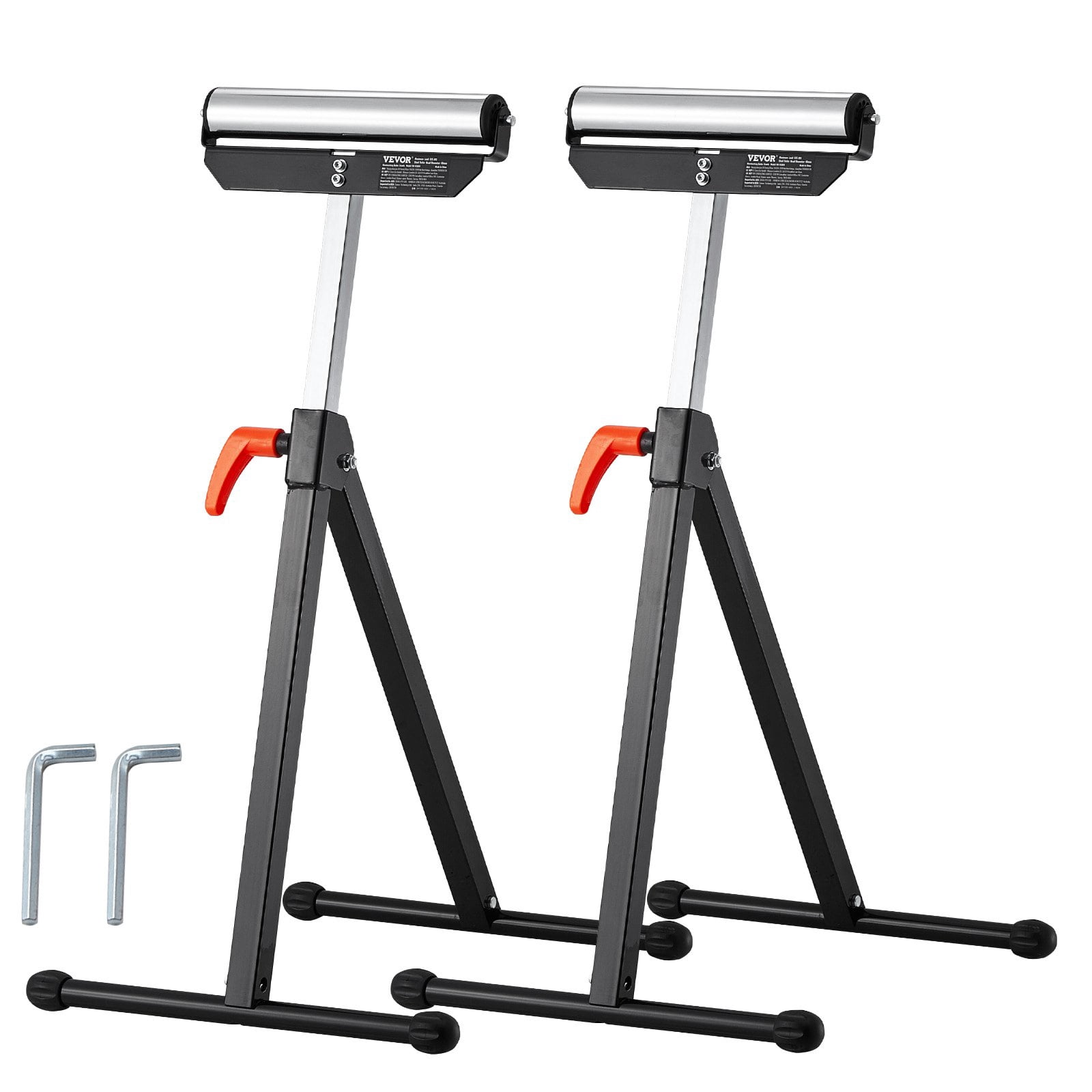 VEVOR 2-Pack Folding Woodworking Roller Stands 135 lbs Capacity ...