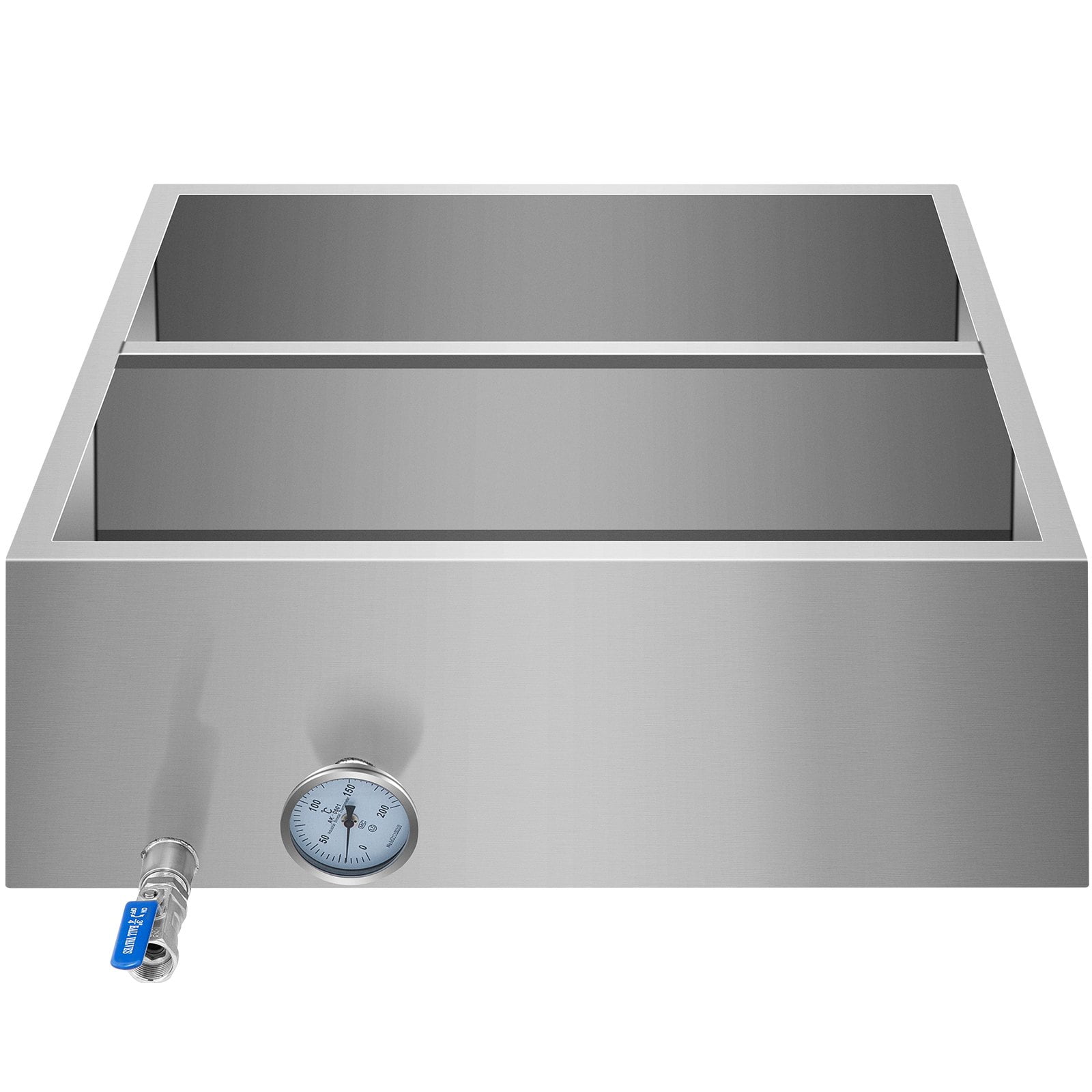 VEVOR 2'x2' Stainless Steel Maple Syrup Evaporator Pan w/ Valve ...