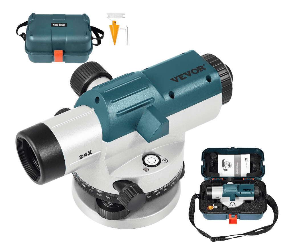 VEVOR 24X Auto Optical Level Kit: High-Precision, Magnetic Dampened ...