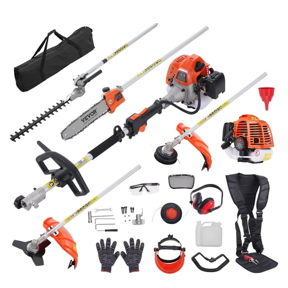 VEVOR 26CC 5-in-1 Multi-Functional Trimming Tools, Gas Hedge Trimmer ...