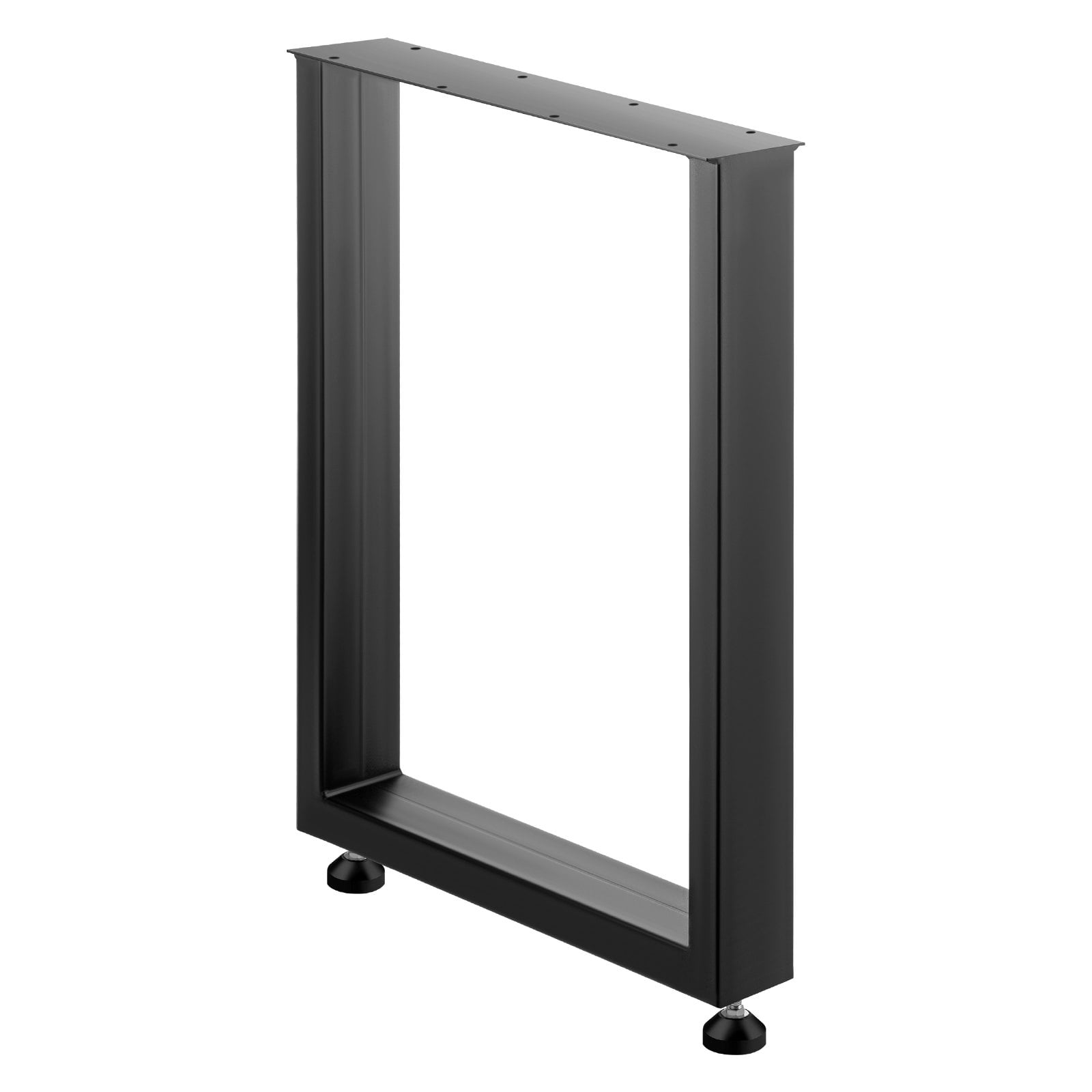VEVOR 28" Black Steel Dining Table Legs (Set of 2) - Heavy Duty ...