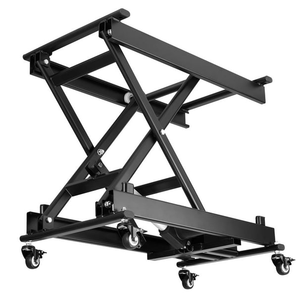 VEVOR 28" Electric Lift Table – 330 lbs Capacity Single Scissor Lifting Platform with 4 Wheels ...