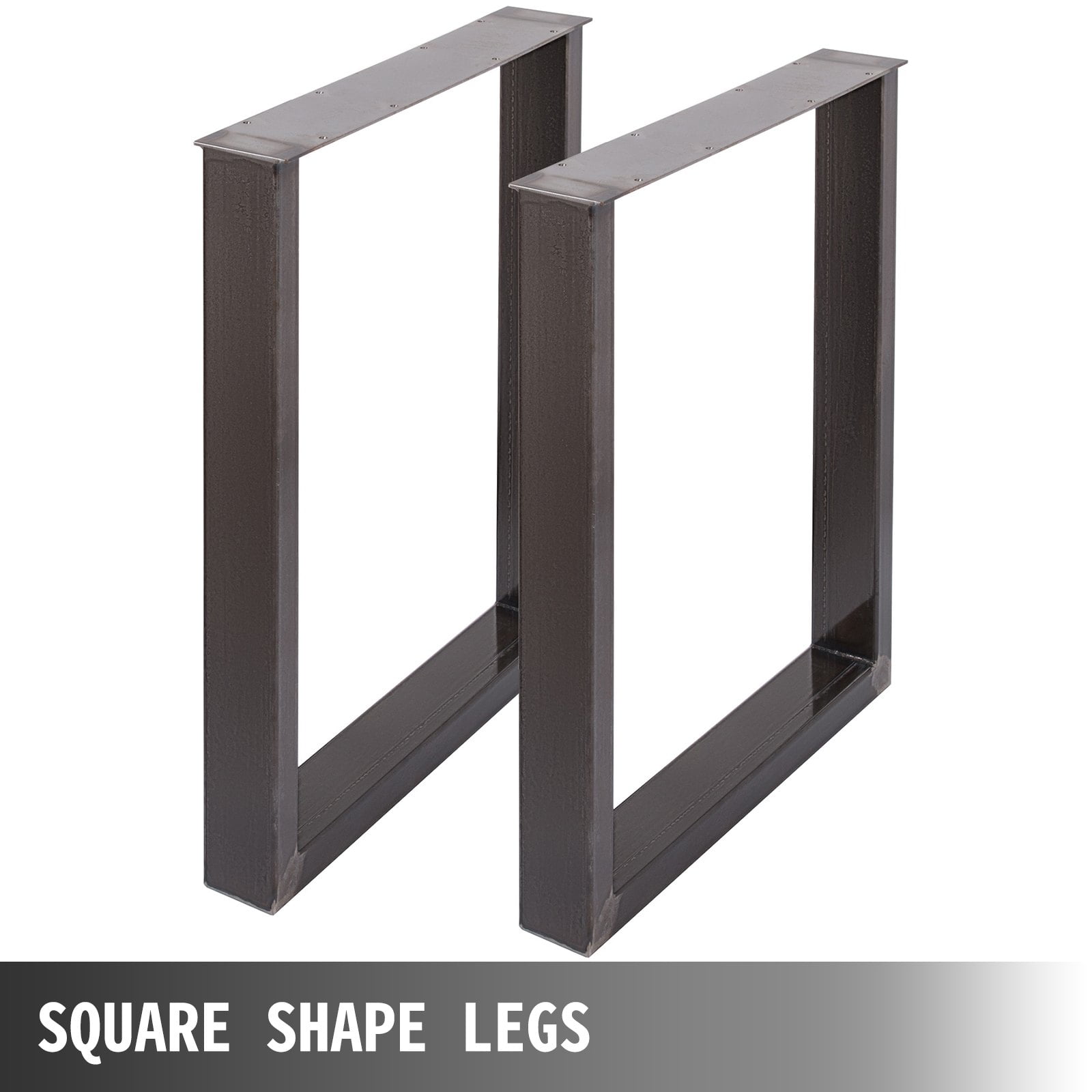 VEVOR 28" Heavy Duty Steel Table Legs (Set of 2) - Square, Industrial ...