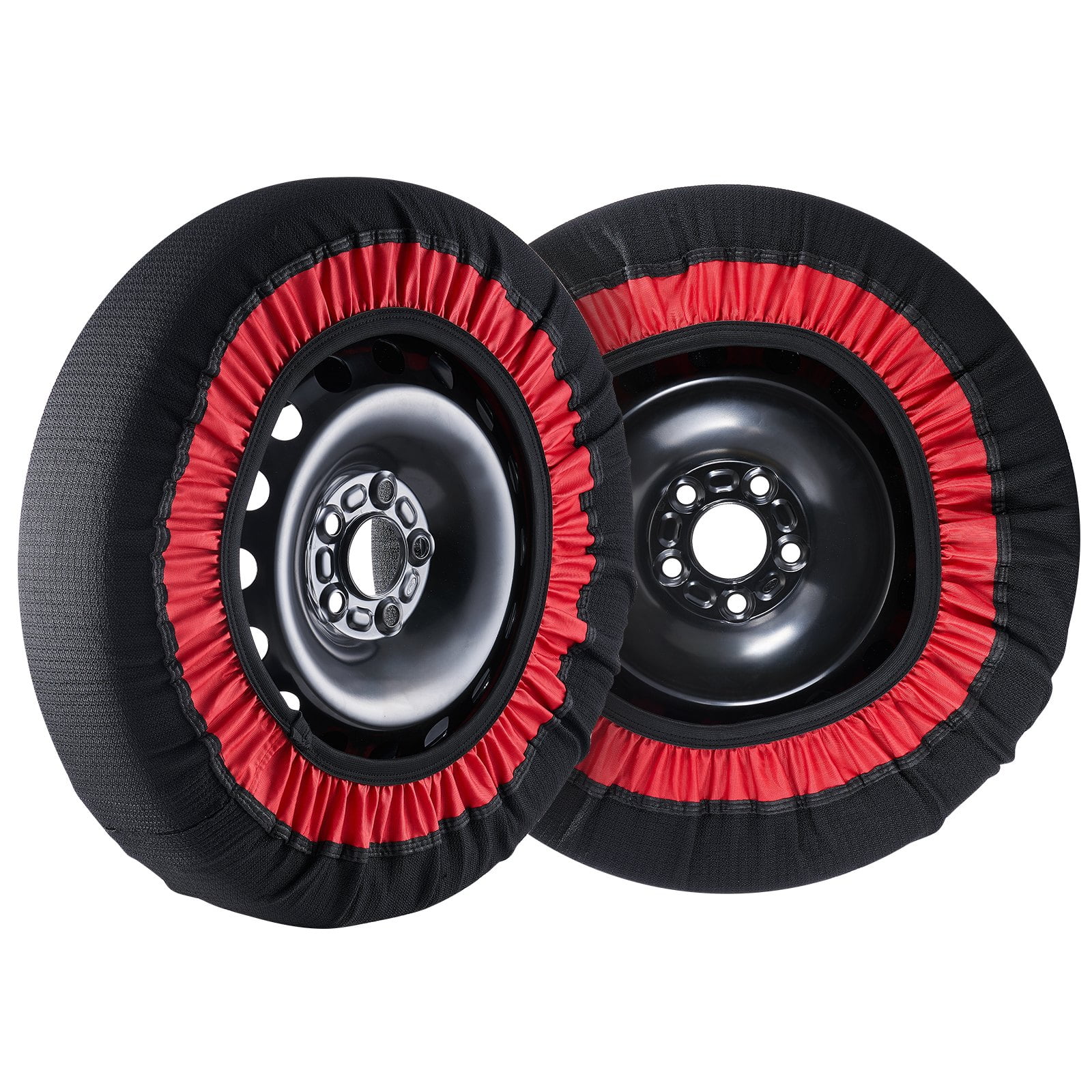 VEVOR 2pcs Thickened Snow Socks for Tires, Extra Large Snow Traction ...