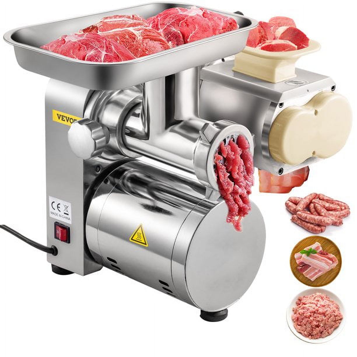LEM Big Bite Meat Grinder #12 with 1/8" and 1/4" Grinder Plates ...