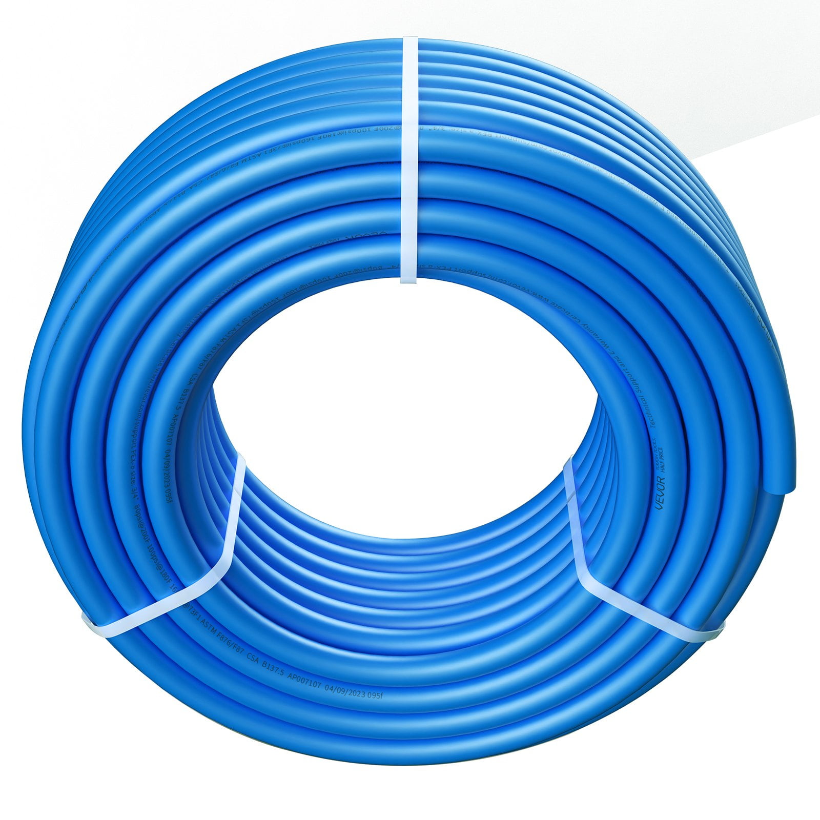 VEVOR 3/4-Inch PEX Pipe, 100 Feet, Flexible PEX-B Tubing for Hot/Cold ...