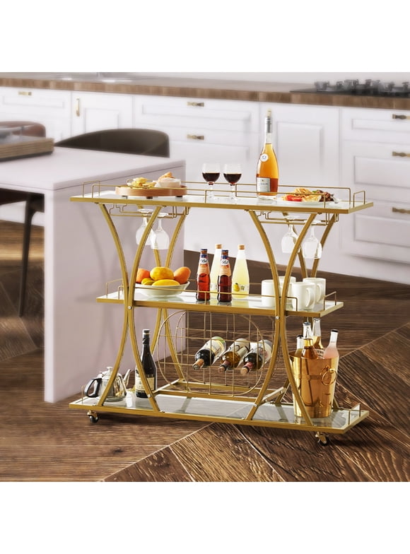 Gold Bar Carts in Bar Carts - Walmart.com