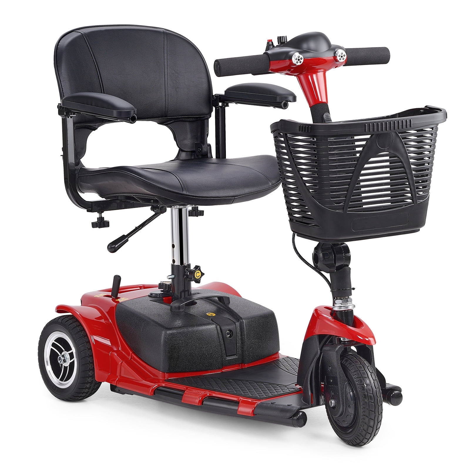 VEVOR 3 Wheel Folding Mobility Scooter for Adults & Seniors, Heavy-Duty ...