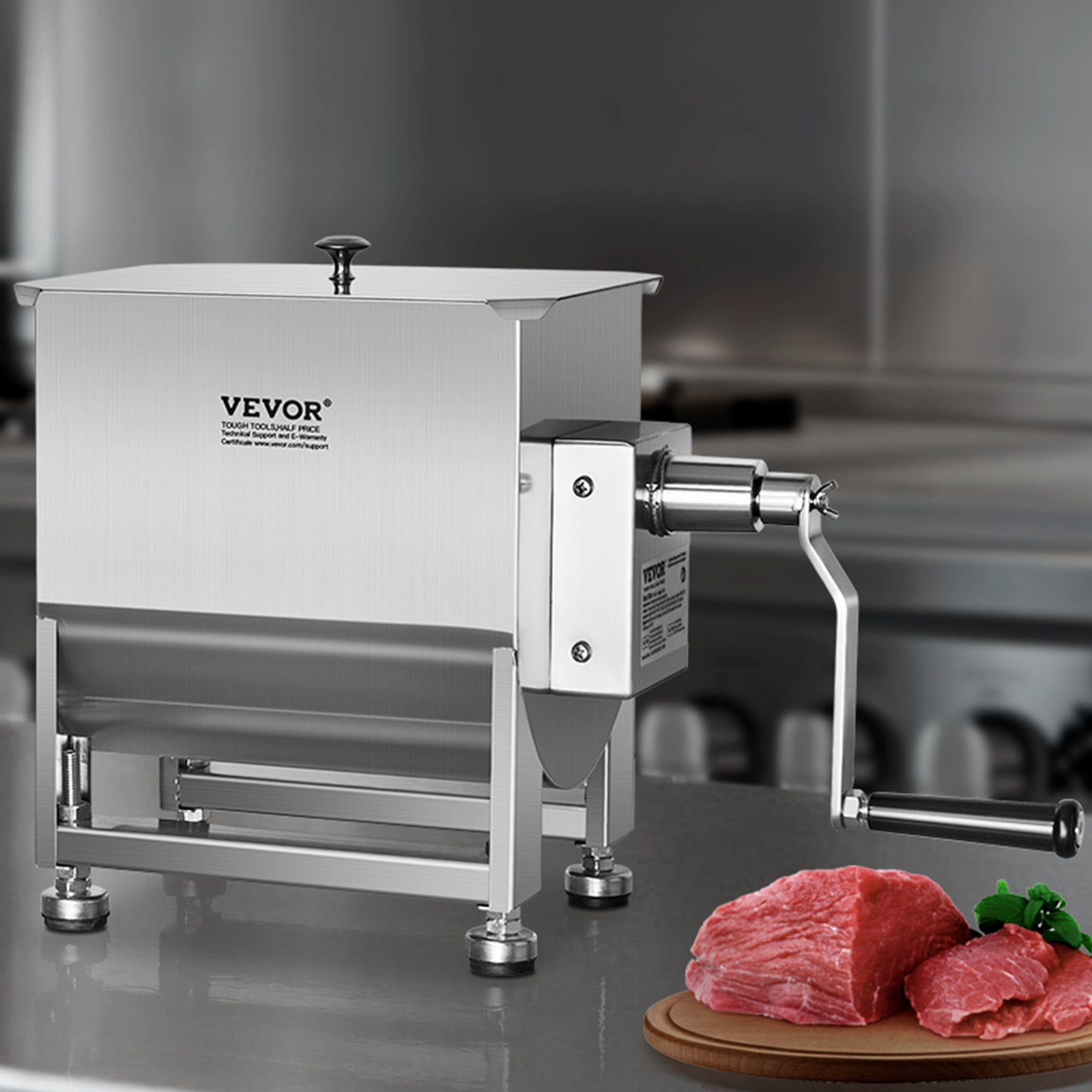 VEVOR 30-Pound Manual Meat Mixer - Stainless Steel Sausage Hand Mixer ...