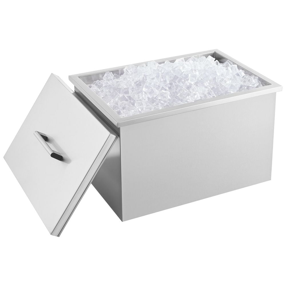 VEVOR 32 Quart Drop in Ice Chest Ice Cooler Ice Bin Stainless Steel 20 ...