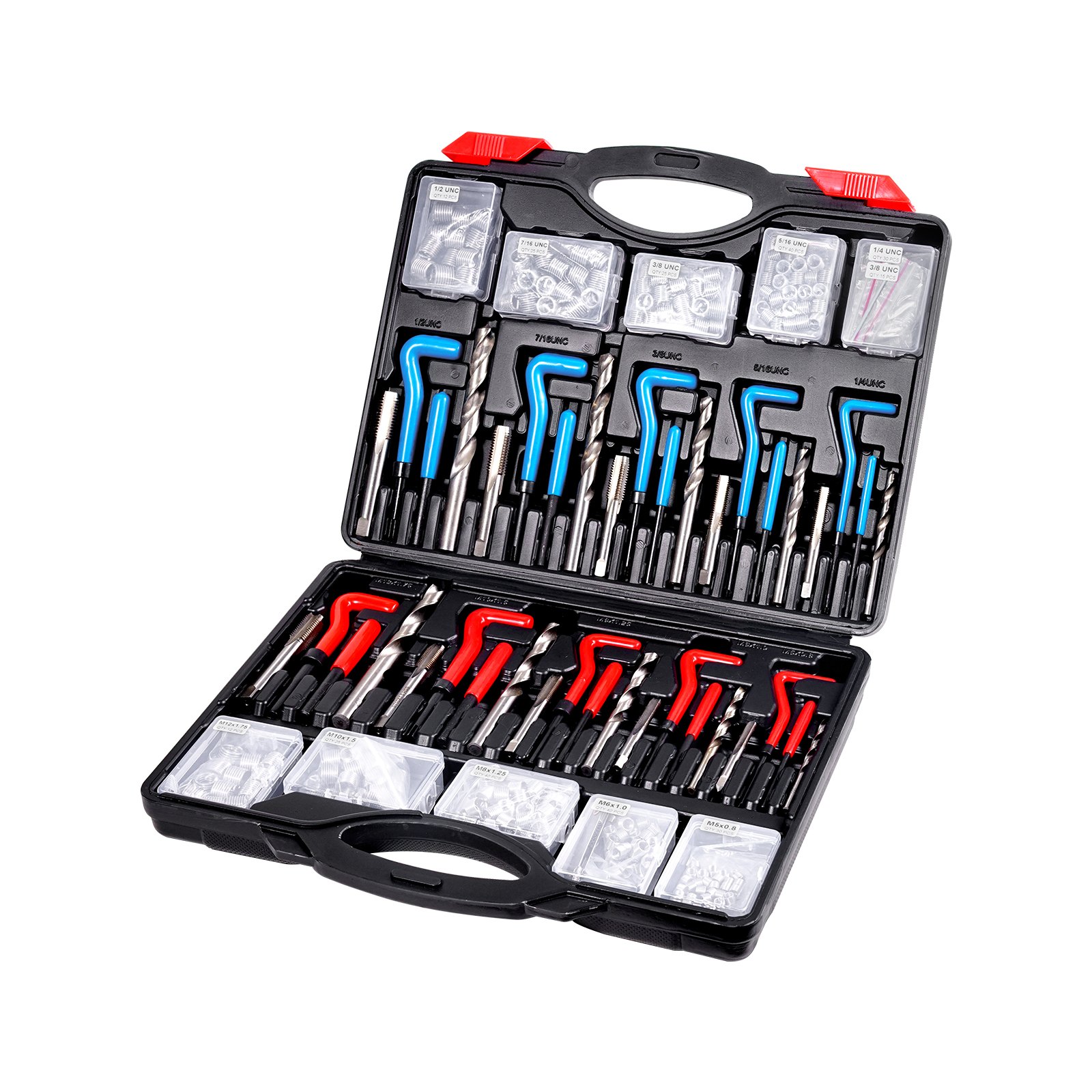 VEVOR 338-Piece Helicoil Thread Repair Kit, SAE and Metric Rethreading ...