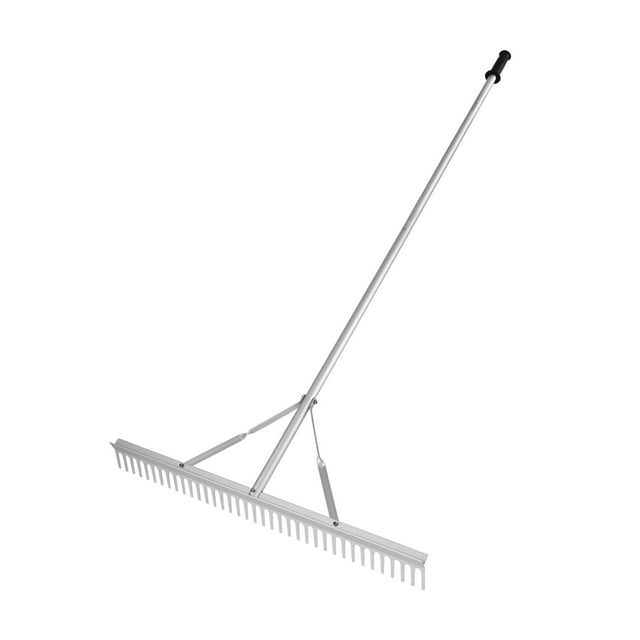 VEVOR 36" Landscape Rake with 75" Handle – Aluminum Lake Weed and Soil ...