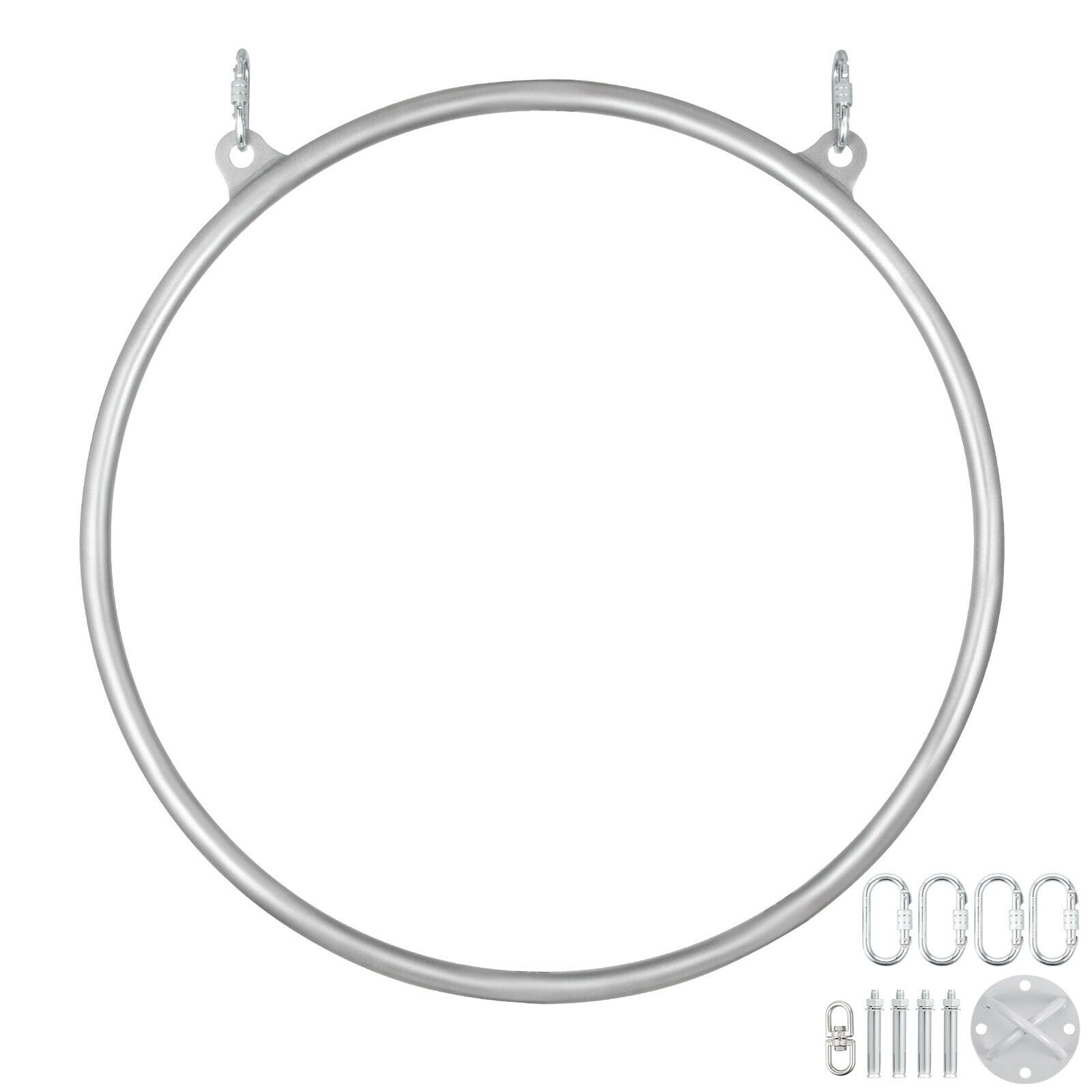 VEVOR 36" Lyra Hoop Aerial Equipment Sets 2.9FT Double Point Yoga Ring ...