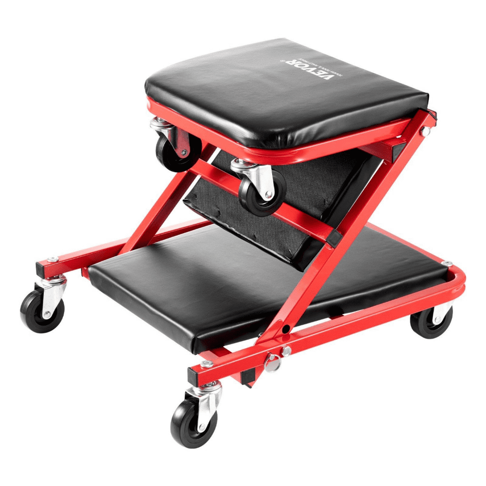 VEVOR 36 in Foldable Z Garage Creeper Mechanic Creeper Stool 300 lbs ...