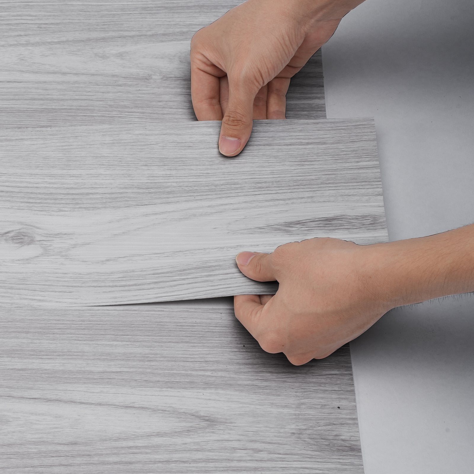 VEVOR 36x6 in Self-Adhesive Vinyl Floor Tiles, 20 Tiles, Peel & Stick ...