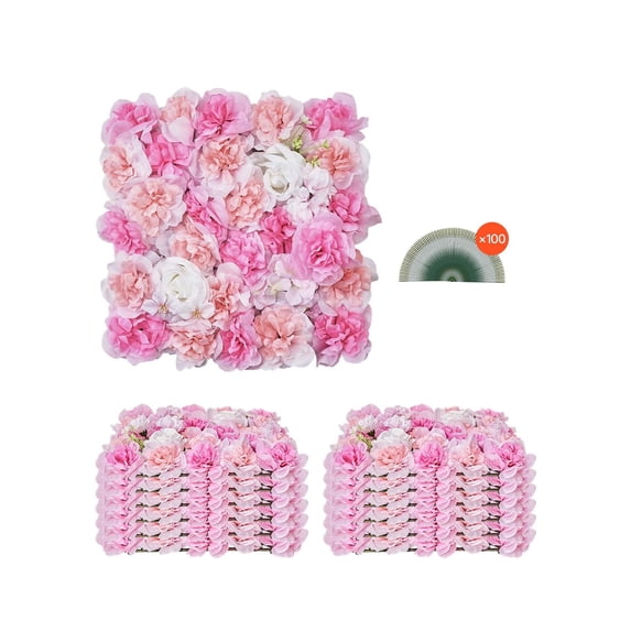 VEVOR, 3D Flower Wall Panel, Pink, 12 Pcs 15 x 15 inch - Walmart.com