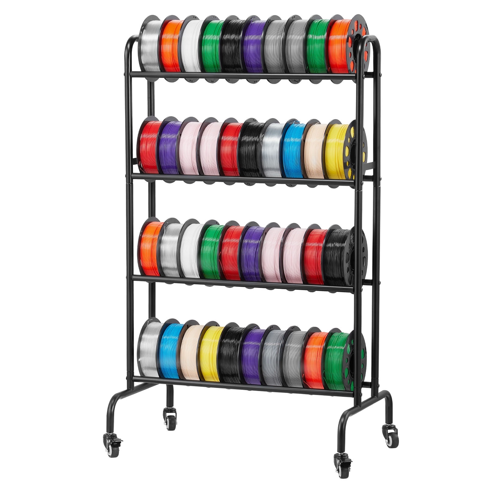 VEVOR 3D Printer Filament Storage Rack, 4 Tier Heavy Duty Storage Shelf ...