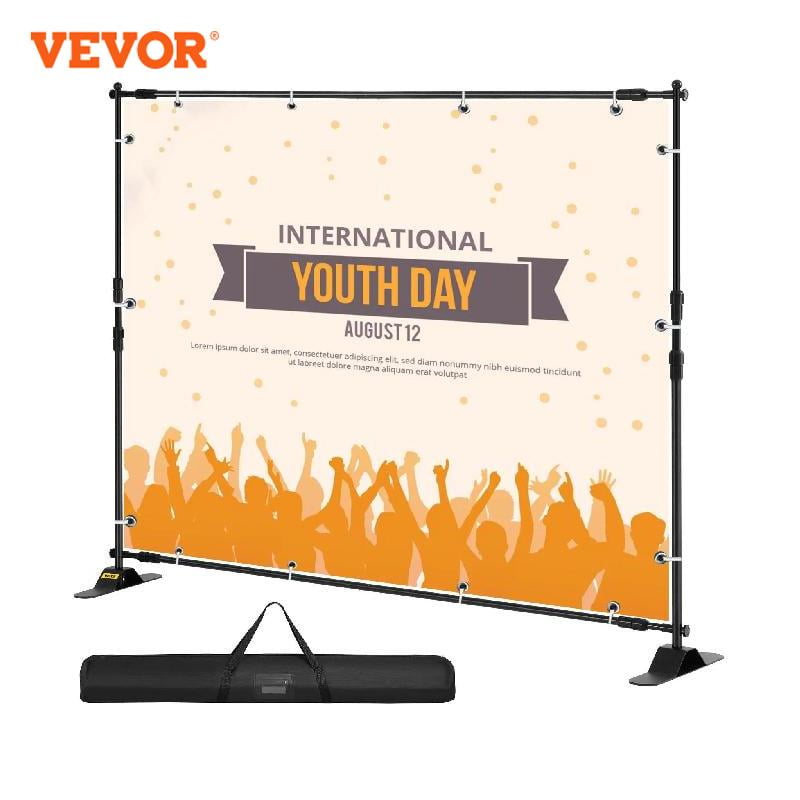 VEVOR 3x2.4M Backdrop Background Stand Adjustable Telescopic Backdrop ...