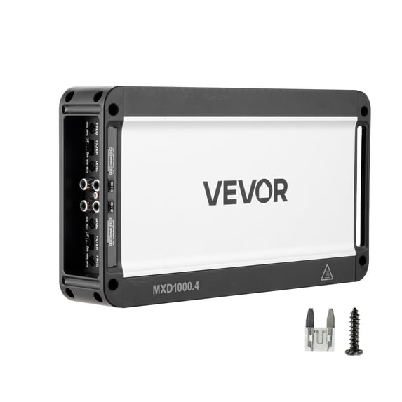 VEVOR 4 Channel Car Audio Amplifier 2 Ohm Stable Bridgeable Class D ...