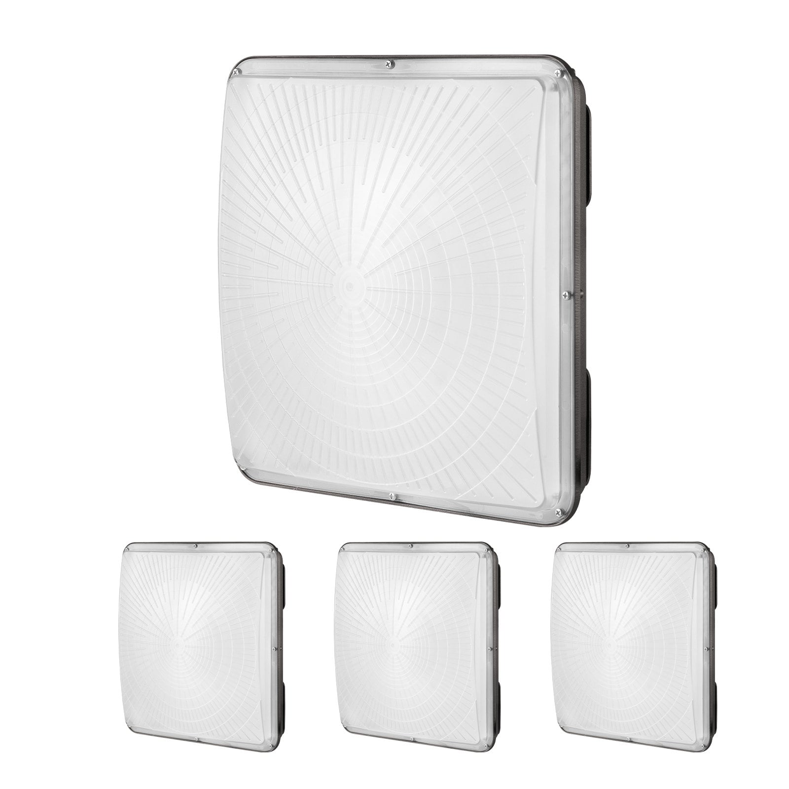 VEVOR 4-Piece 150W LED Canopy Lights – 16500LM 5000K Daylight ...