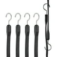 VEVOR 4 Piece Flat Bungee Cord, 20 mm Heavy Duty Bungee Straps with ...