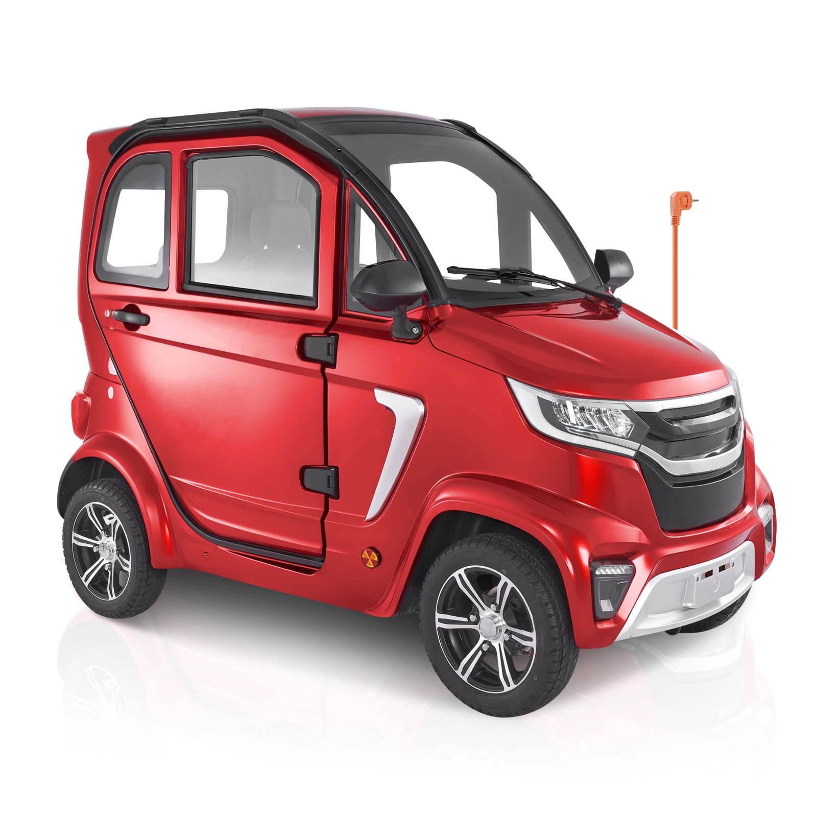VEVOR, 4-Wheel Enclosed Mobility Scooter, YM2500DP, Black - Walmart.com