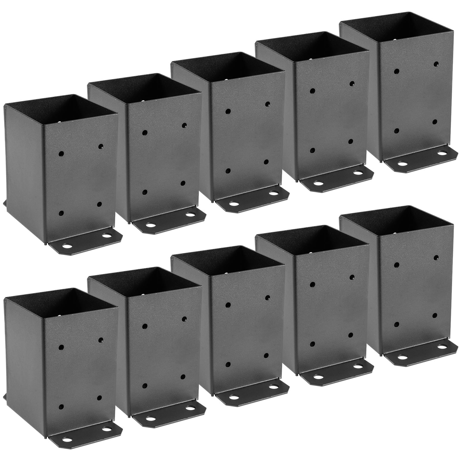 4 x 4 Post Base 10 PCS, Deck Post Base 3.6 x 3.6 inch, Post Bracket 2.5 ...