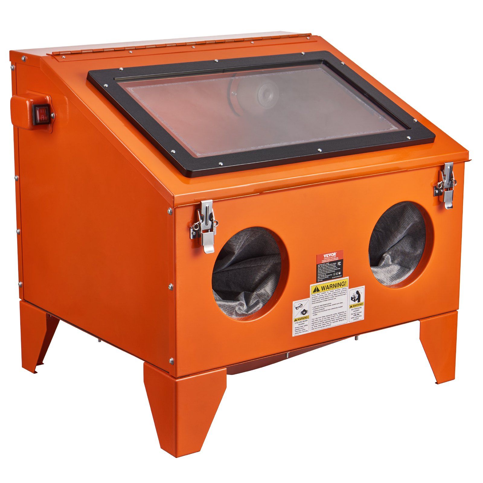 VEVOR 40 Gallon Sandblasting Cabinet, 40-120PSI Portable Benchtop Sand ...